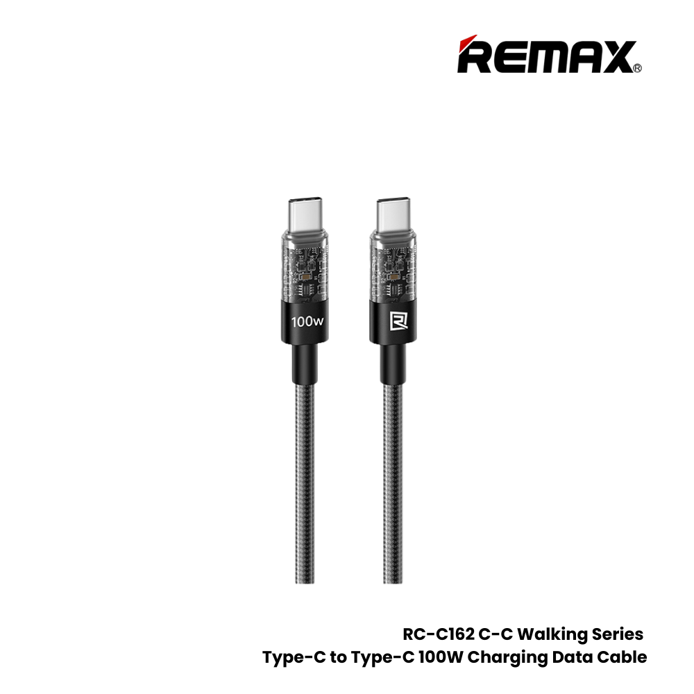100W ( C to C )-REMAX RC-C162 C-C Walking Series 100W Type-C to Type-C – Remax Online Shop