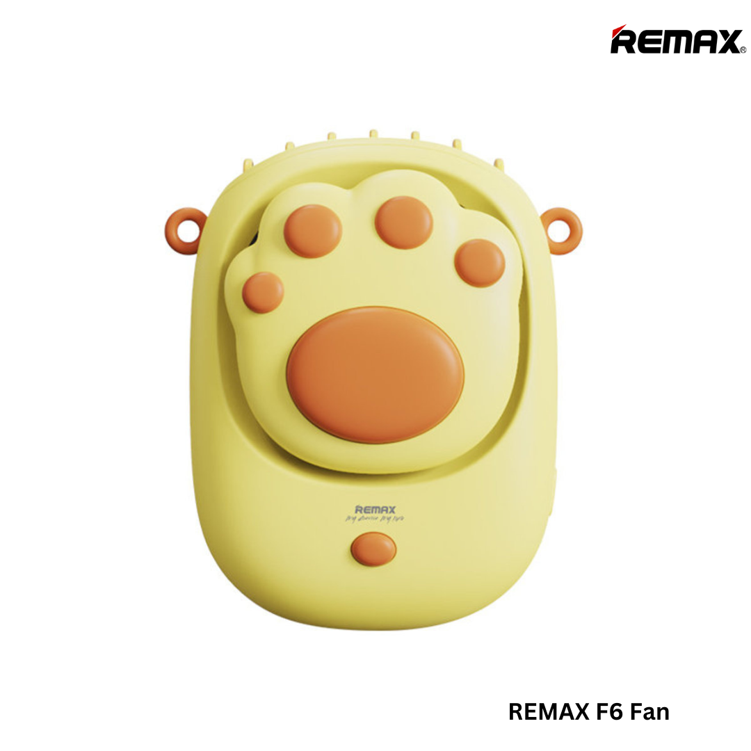 REMAX F6 Cat Claw Neckband Fan - Yellow – Remax Online Shop